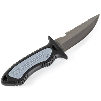 Cressi Knife Grip - Point (Titanium) - oceansports.com.au